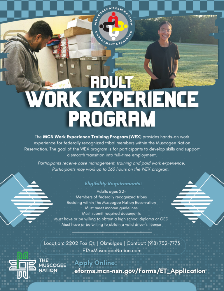 Adult Work Experience Program breaks down barriers - MVSKOKE Media